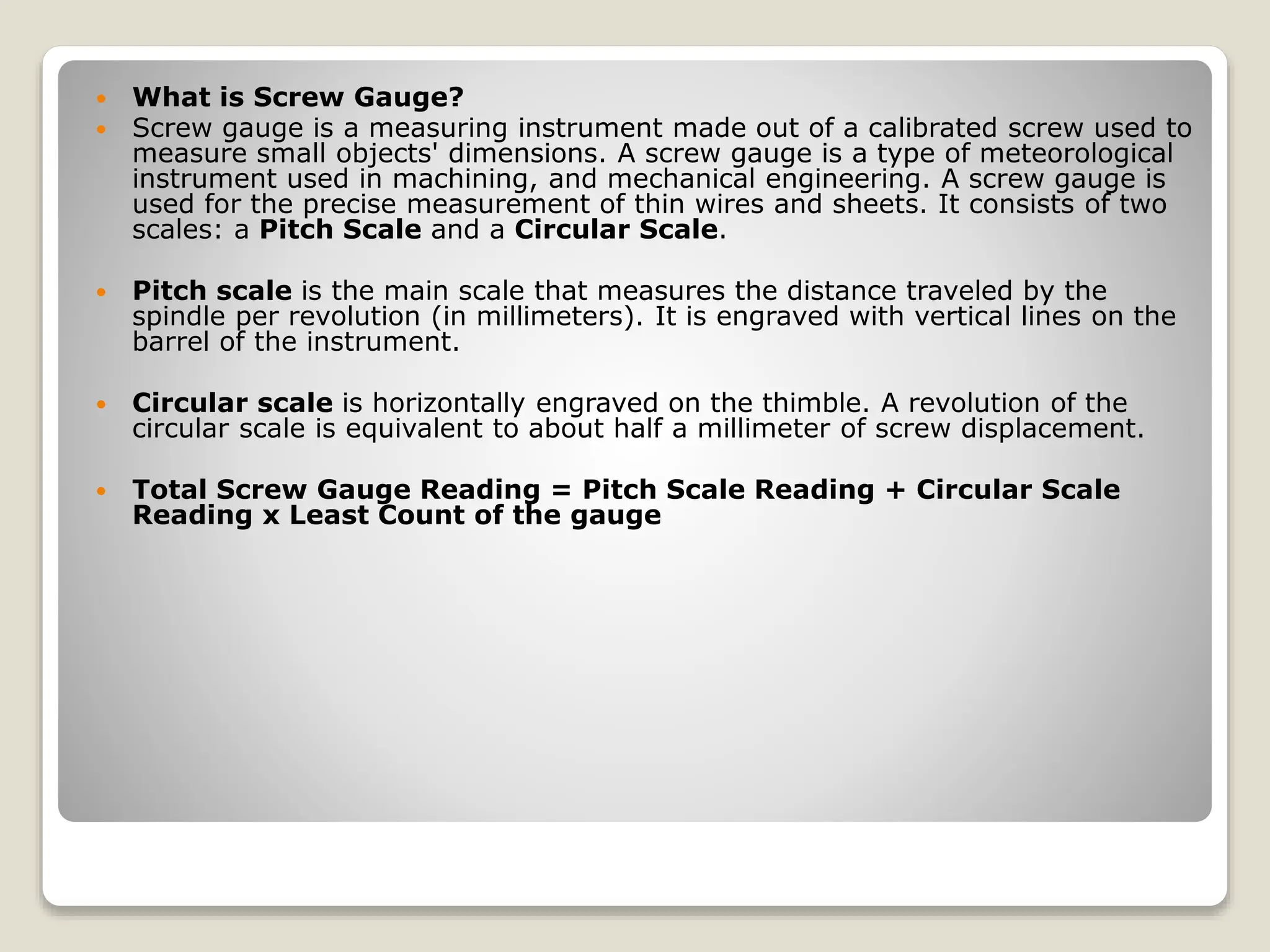 Screw Wire Guage Screw Wire GuageWIRING CHAPTER.pptx