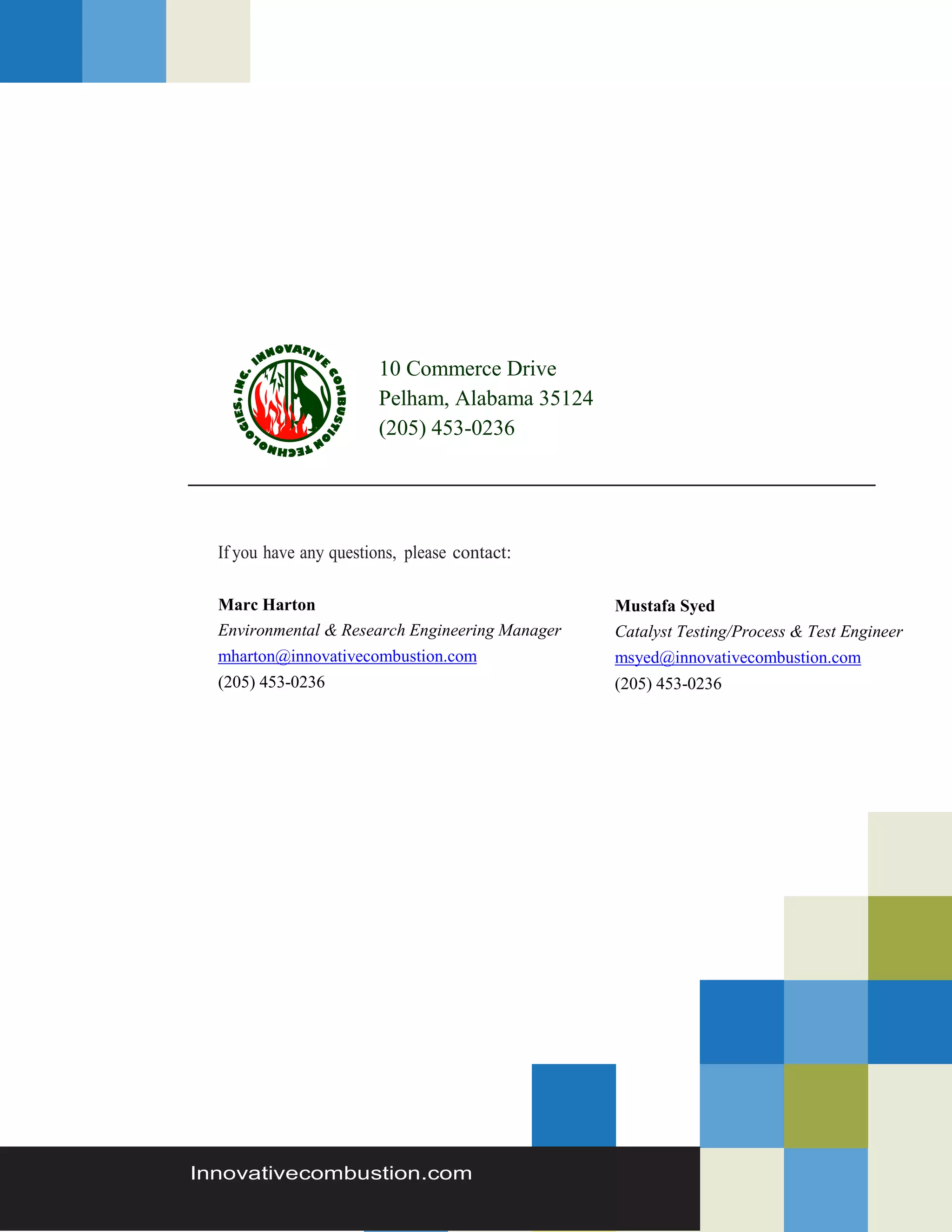 ICT's SCR Testing Facility | PDF