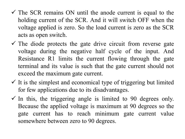 Scr firing circuits | PPTX | Consumer Electronics | Technology & Computing