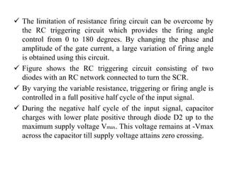 Scr firing circuits | PPTX