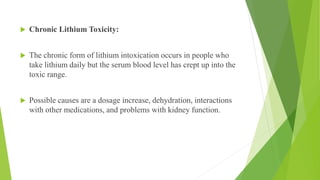 lithium toxicity | PPTX