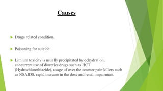 lithium toxicity | PPTX