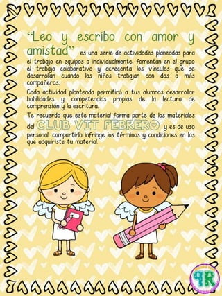 Actividades del amor y amistad | PDF