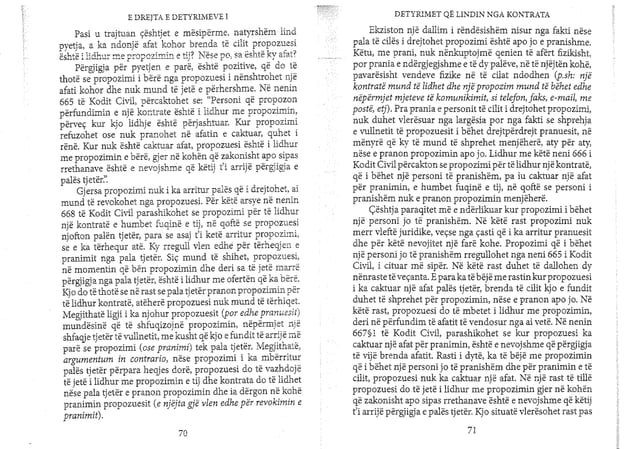E Drejta e Detyrimeve I | PDF