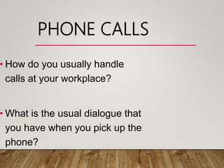 LESSON 1 TELEPHONE SKILLS AND MESSAGES -student copy.pptx