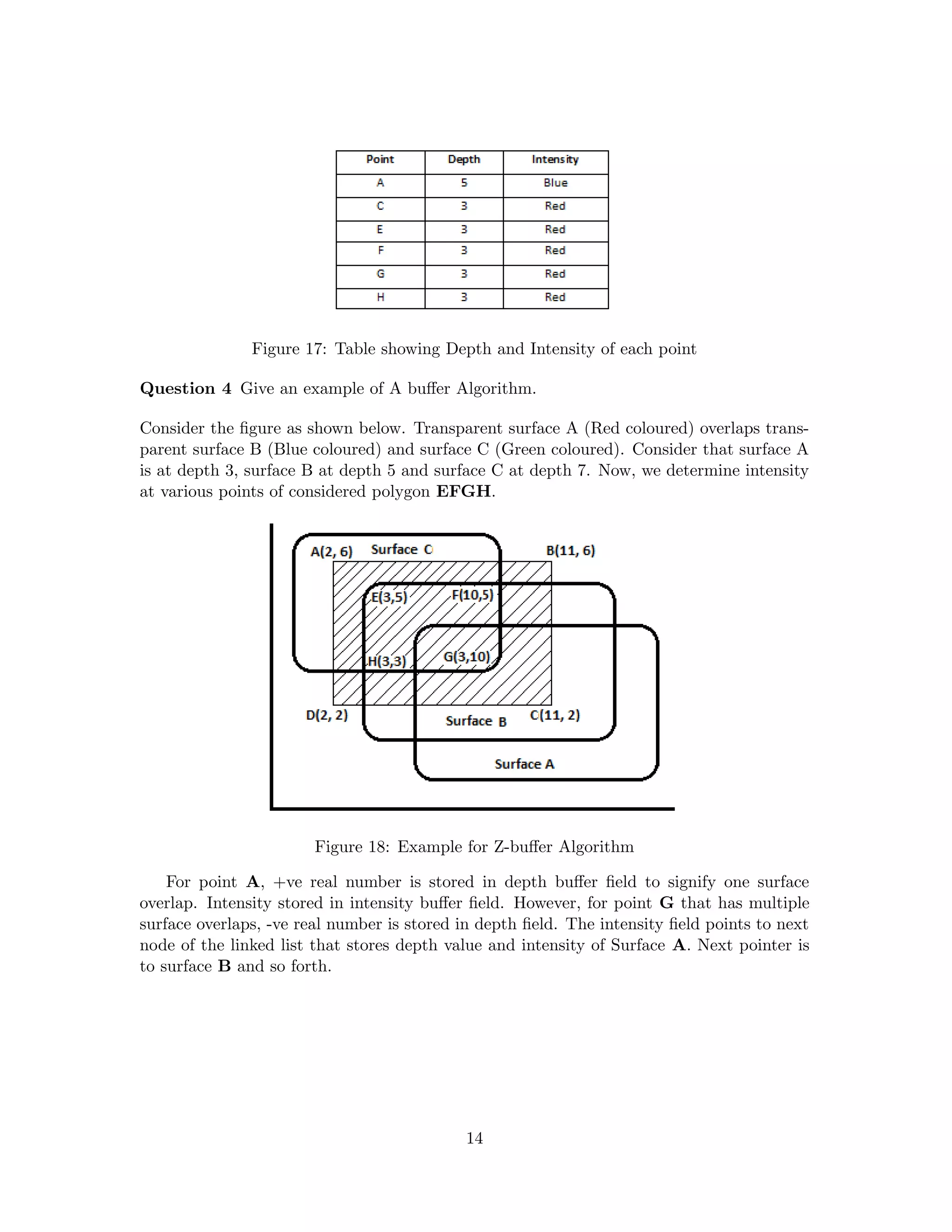 Hidden Surface Removal using Z-buffer | PDF