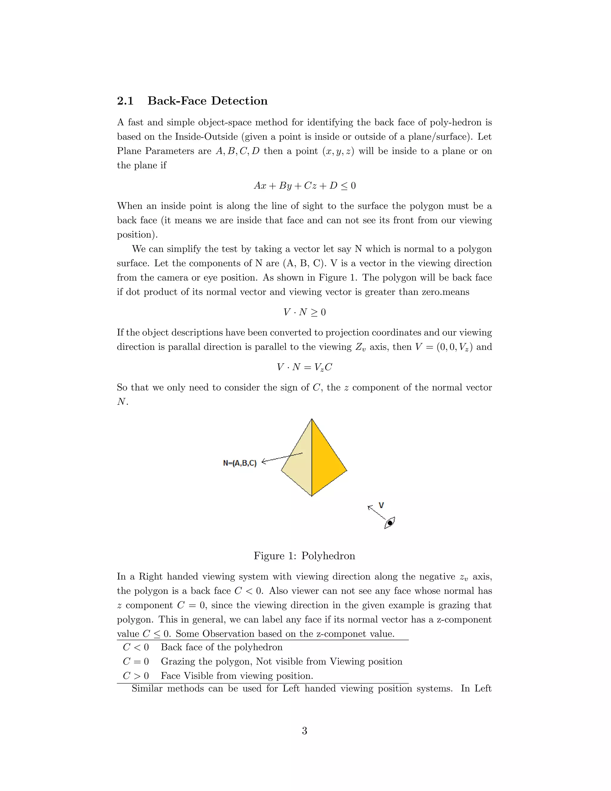 Hidden Surface Removal using Z-buffer | PDF