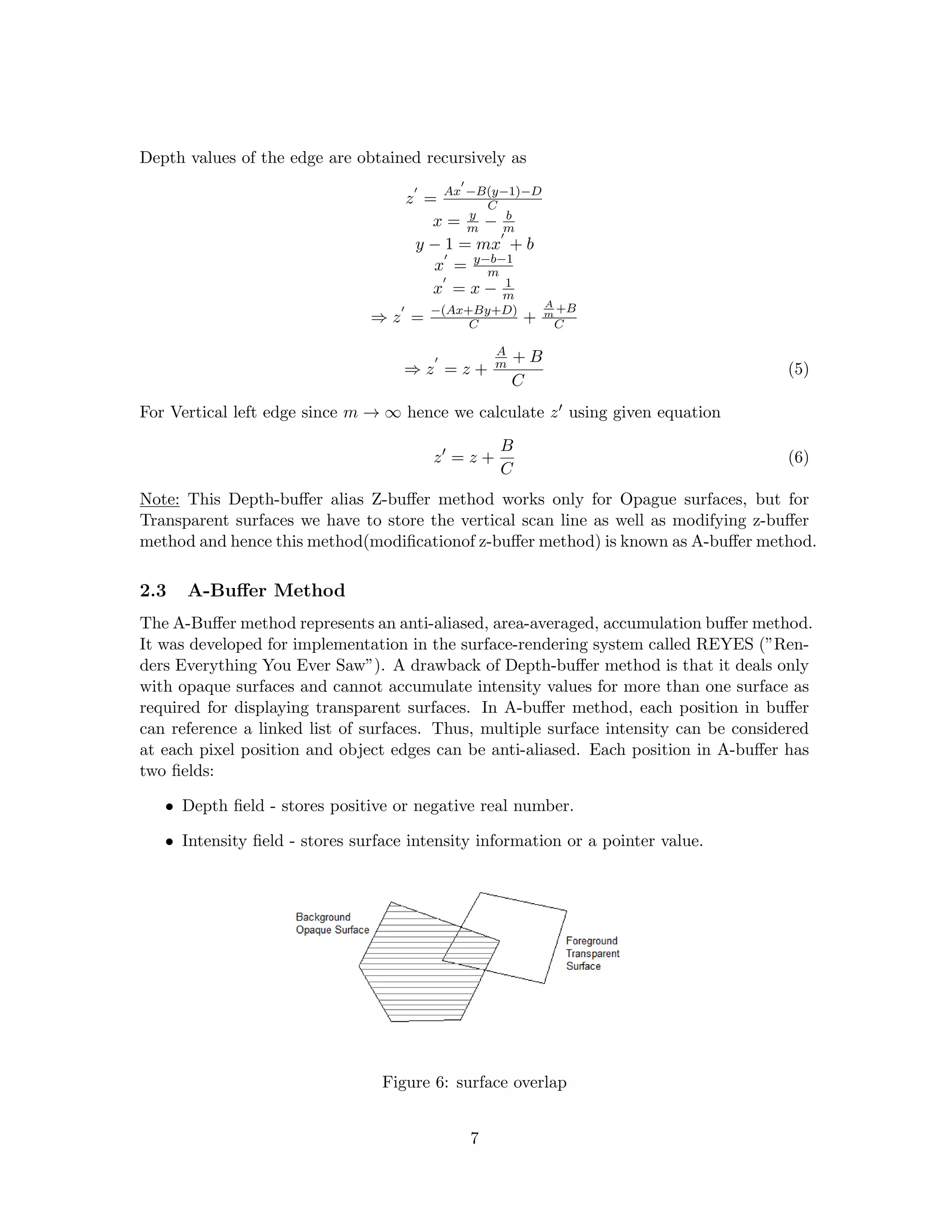 Hidden Surface Removal using Z-buffer | PDF