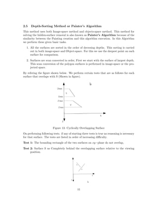 Hidden Surface Removal using Z-buffer | PDF | 3-D Graphics | Computer ...