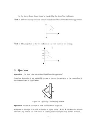 Hidden Surface Removal using Z-buffer | PDF | 3-D Graphics | Computer ...