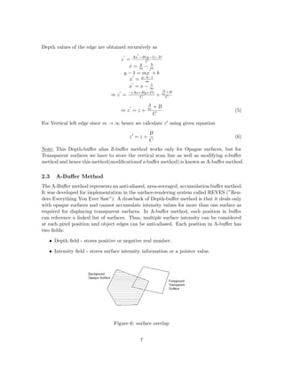 Hidden Surface Removal using Z-buffer | PDF | 3-D Graphics | Computer ...