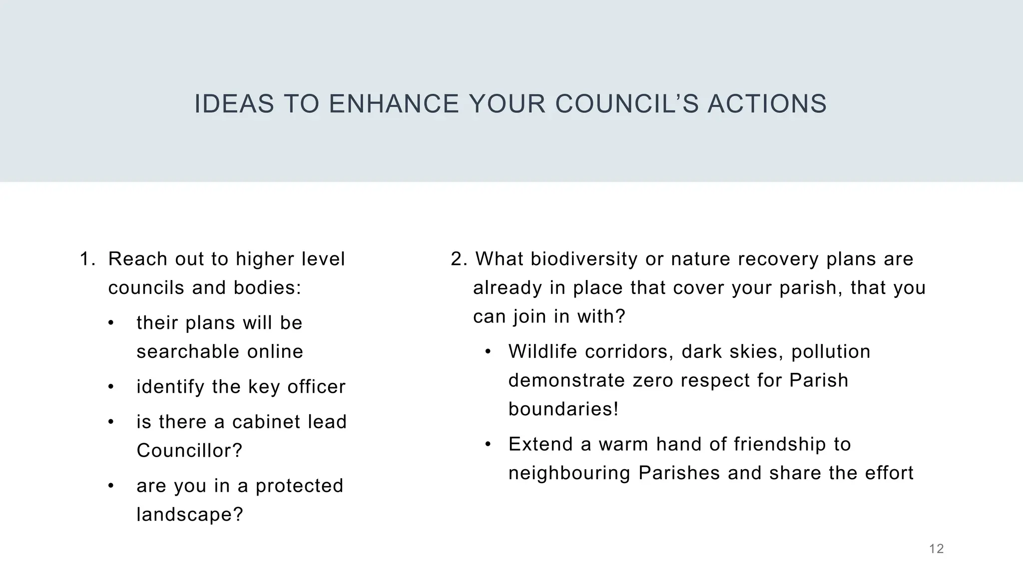 Biodiversity Duty on Town & Parish Councils | PPT