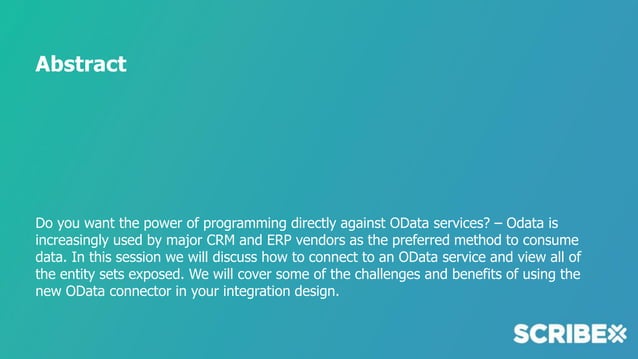 Scribe online 04 o data connector | PPT