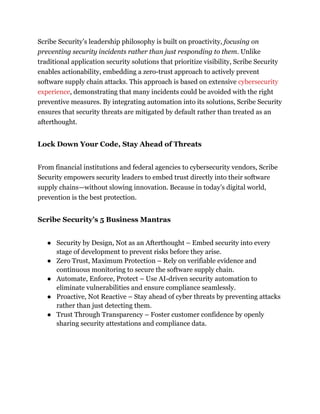 Scribe Security_ Eliminating Software Supply Chain Vulnerabilities with ...