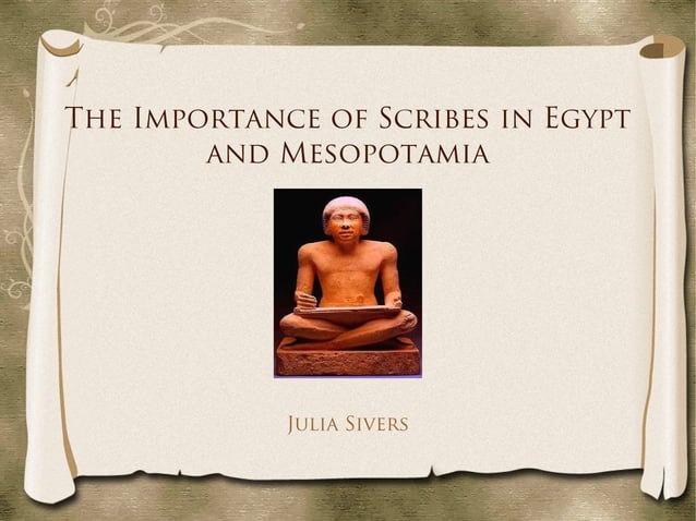 Scribes History Presentation | PPT