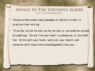 Scribes History Presentation | PPT