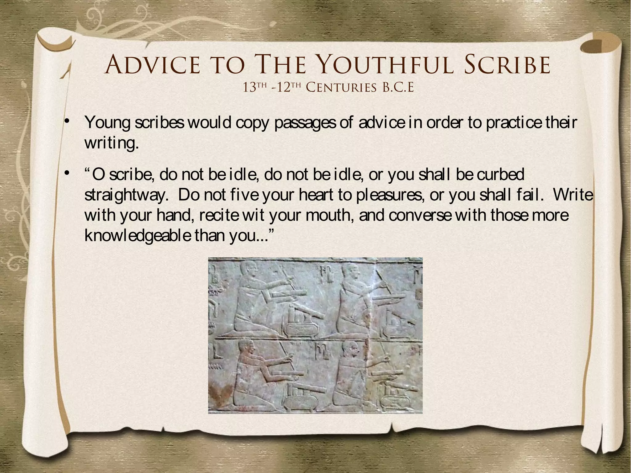 Scribes of Ancient Egypt and Mesopotamia | PPT