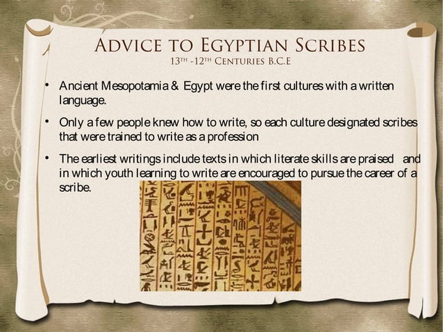 Scribes of Ancient Egypt and Mesopotamia | PPT