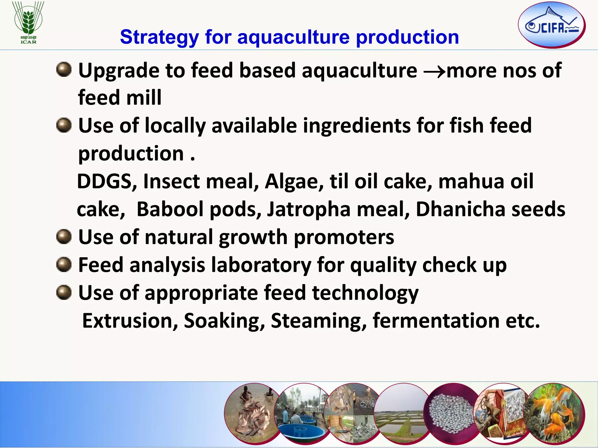 Fish Feed Technology and Feed Management for Carp-nursery-ponds | PDF