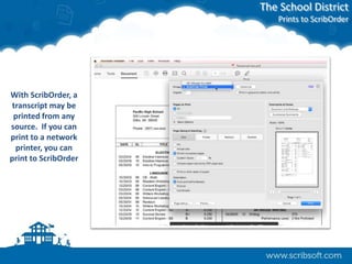 ScribOrder e-Transcripts | PPTX