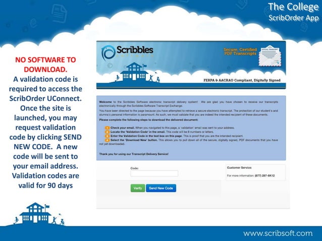 ScribOrder e-Transcripts | PPTX | Email | Internet