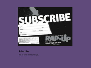 Scrib, scribe to write | PPT | Free download