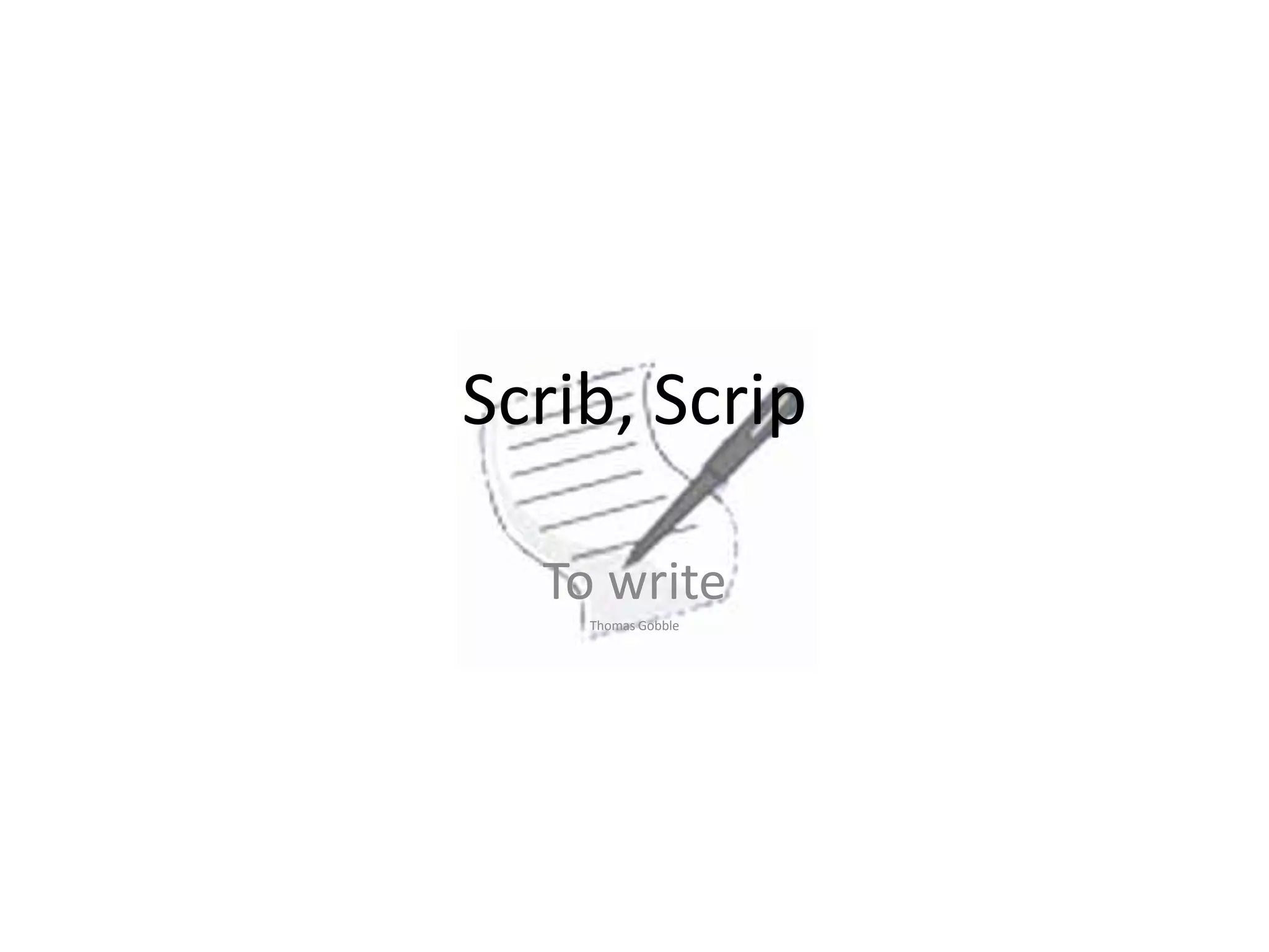 Scrib scrip powerpoint | PPTX | Desktop Publishing | Computer Software and Applications