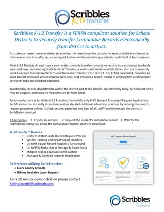 Scribbles K-12 Transfer | PDF