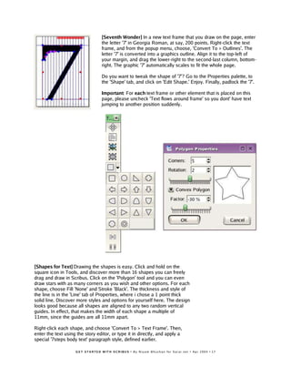 Scribus tutorial | PDF