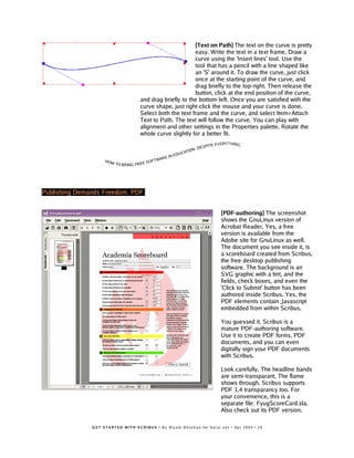 Scribus tutorial | PDF
