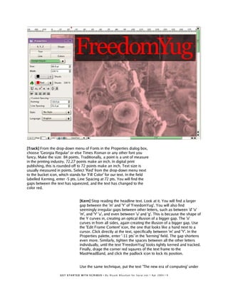 Scribus tutorial | PDF