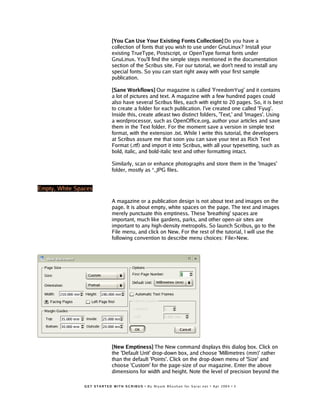 Get Started With Scribus | PDF