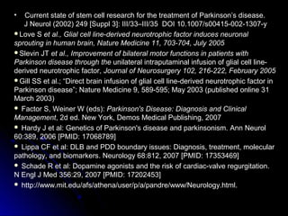 Stem cell research in Parkinson's Disease | PPT