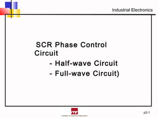 Silicon Control Rectifier Phase Control | PPT