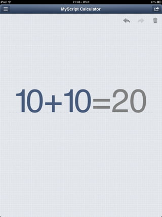 MyScript calculator | PDF