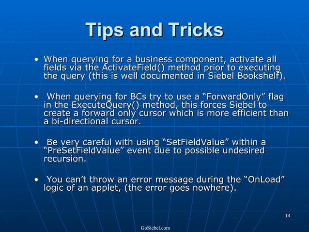 Siebel eScript | PPT