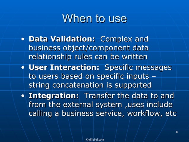 Siebel Escript Ppt
