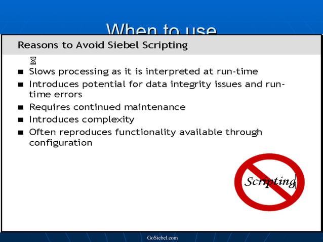 Siebel Escript Ppt