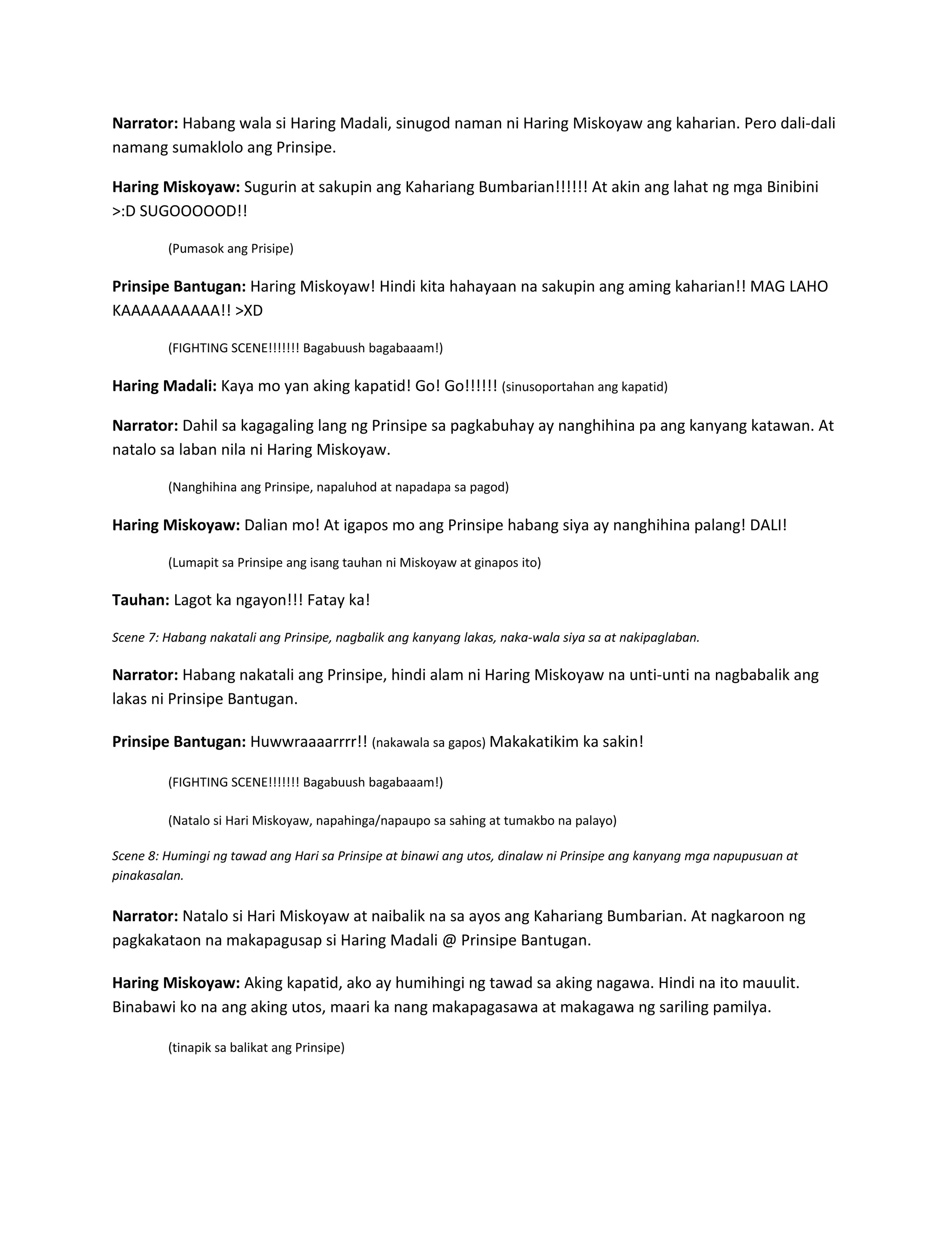 Prinsipe Bantugan (Self Script) | DOC