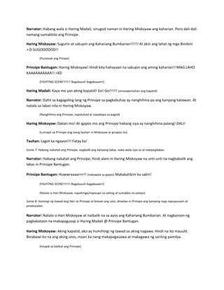 Prinsipe Bantugan (Self Script) | DOC
