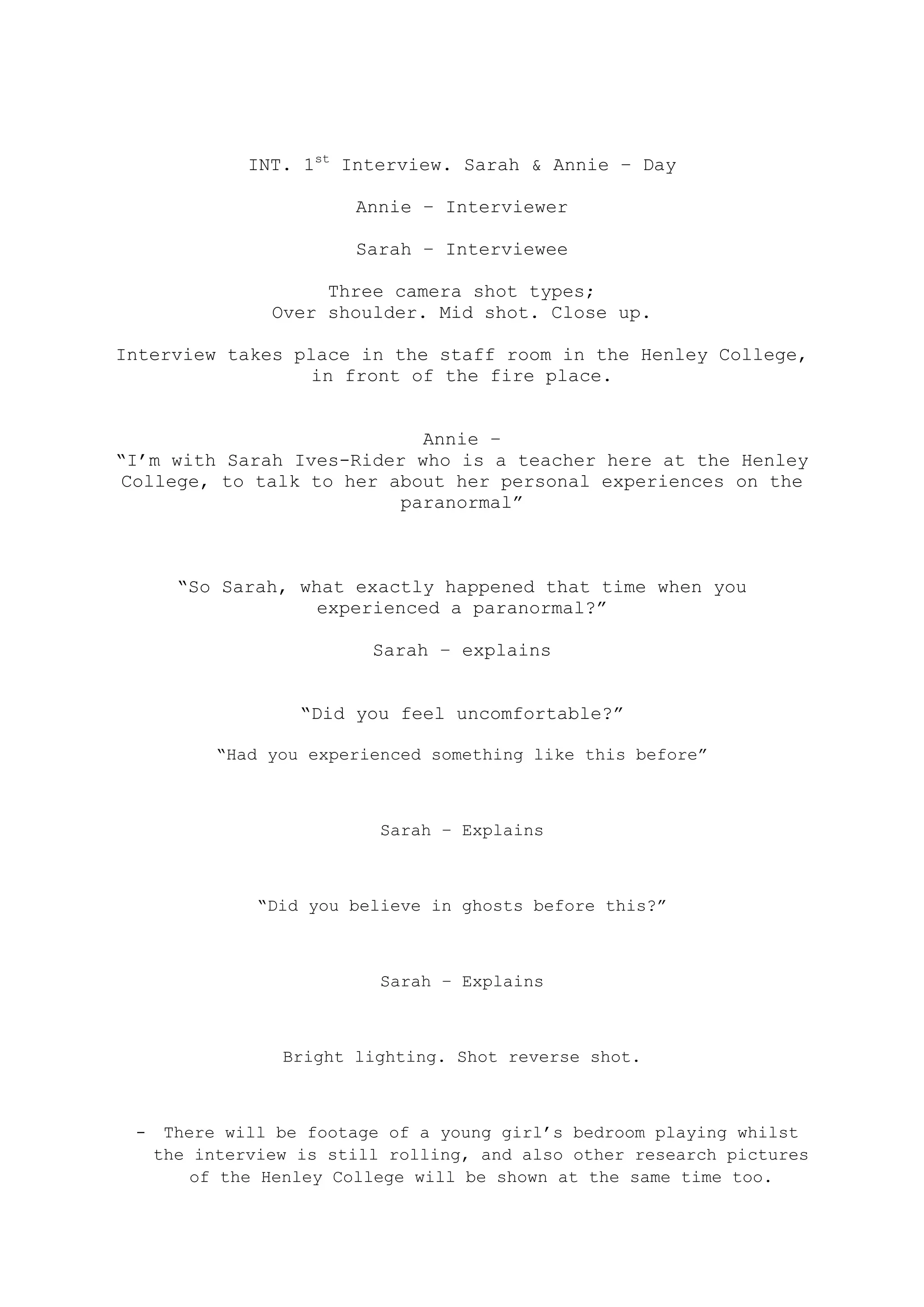 Script For 9 Minute Documentary | DOCX | Documentary | Genres