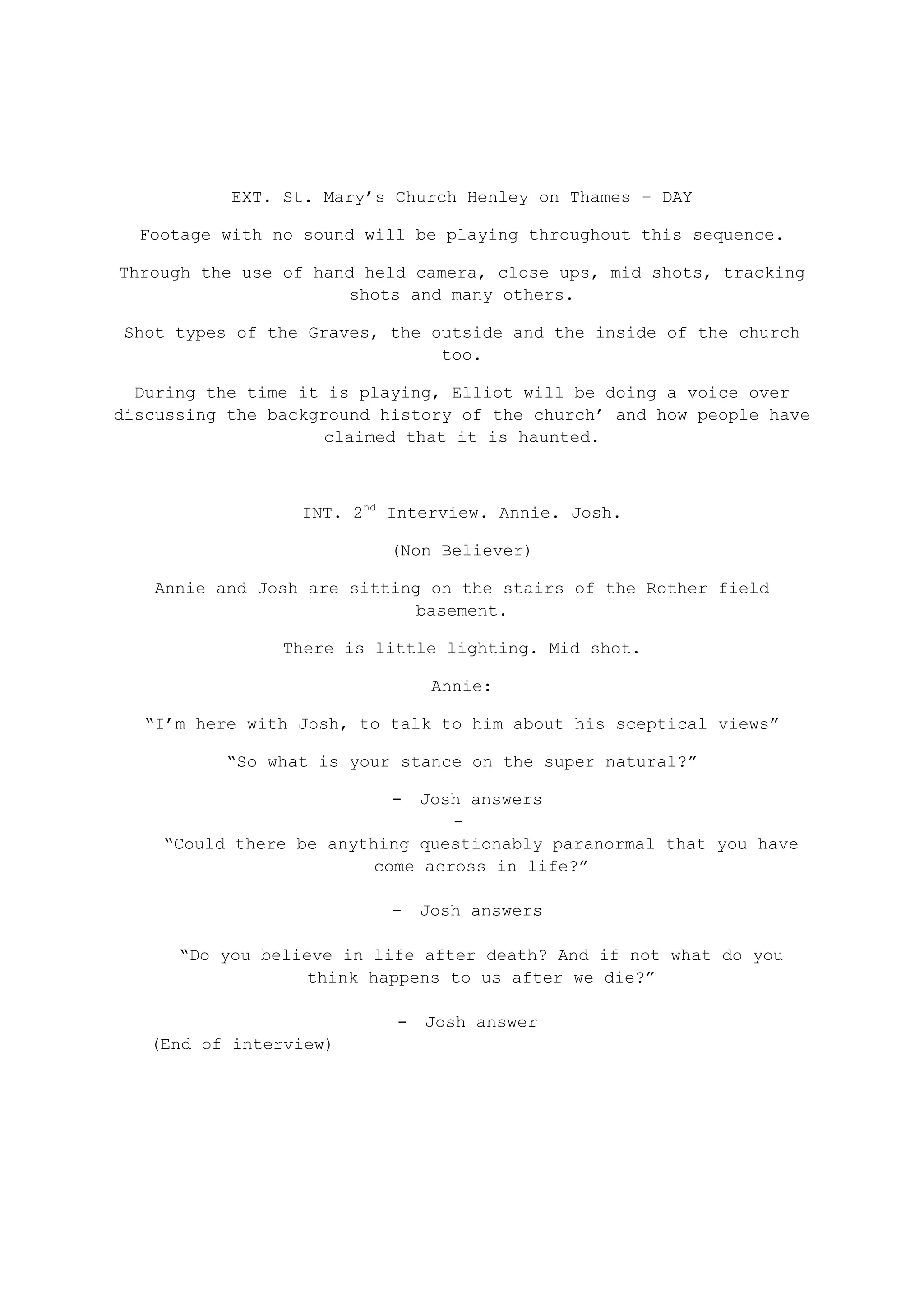 Script For 9 Minute Documentary | DOCX | Documentary | Genres