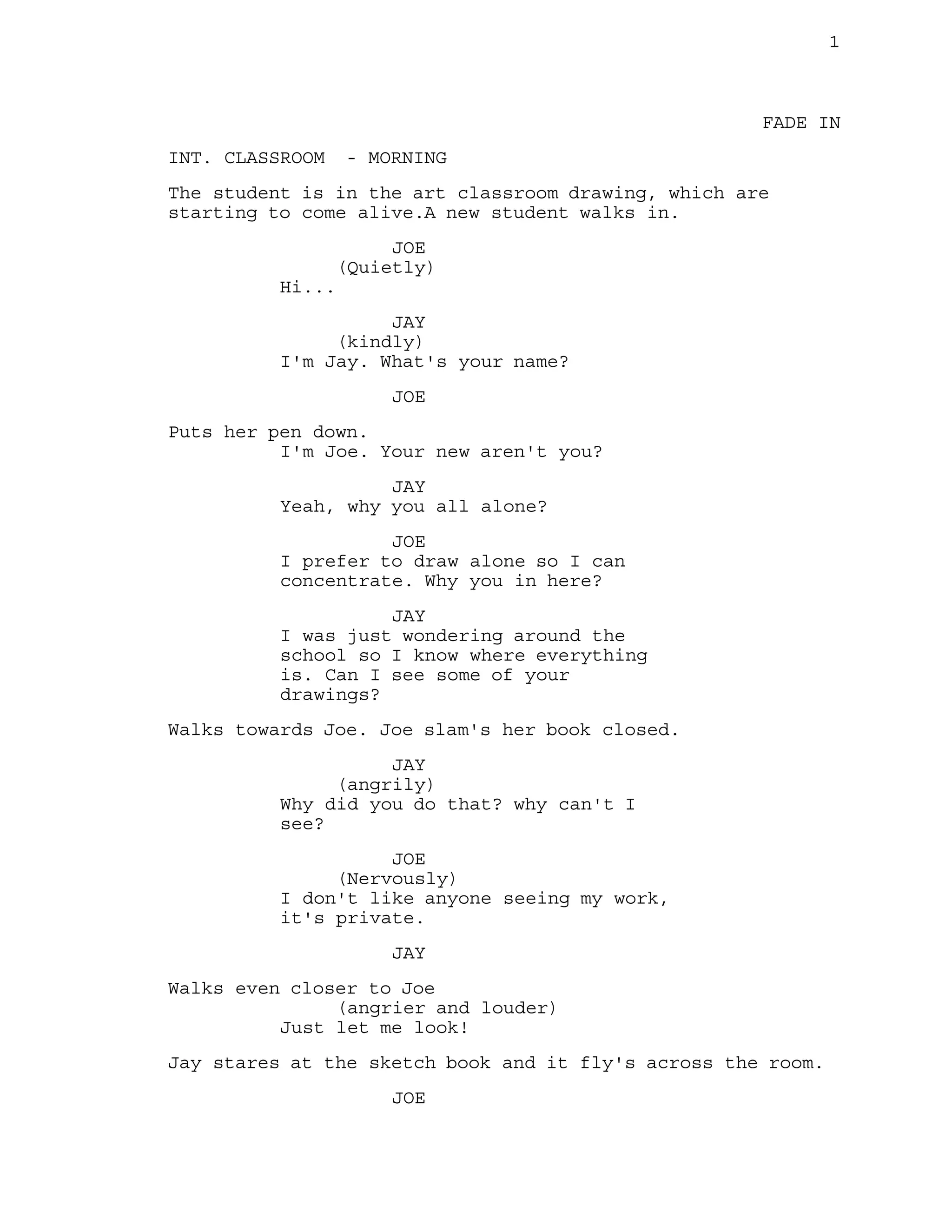 Script - Sketch r' rise | PDF