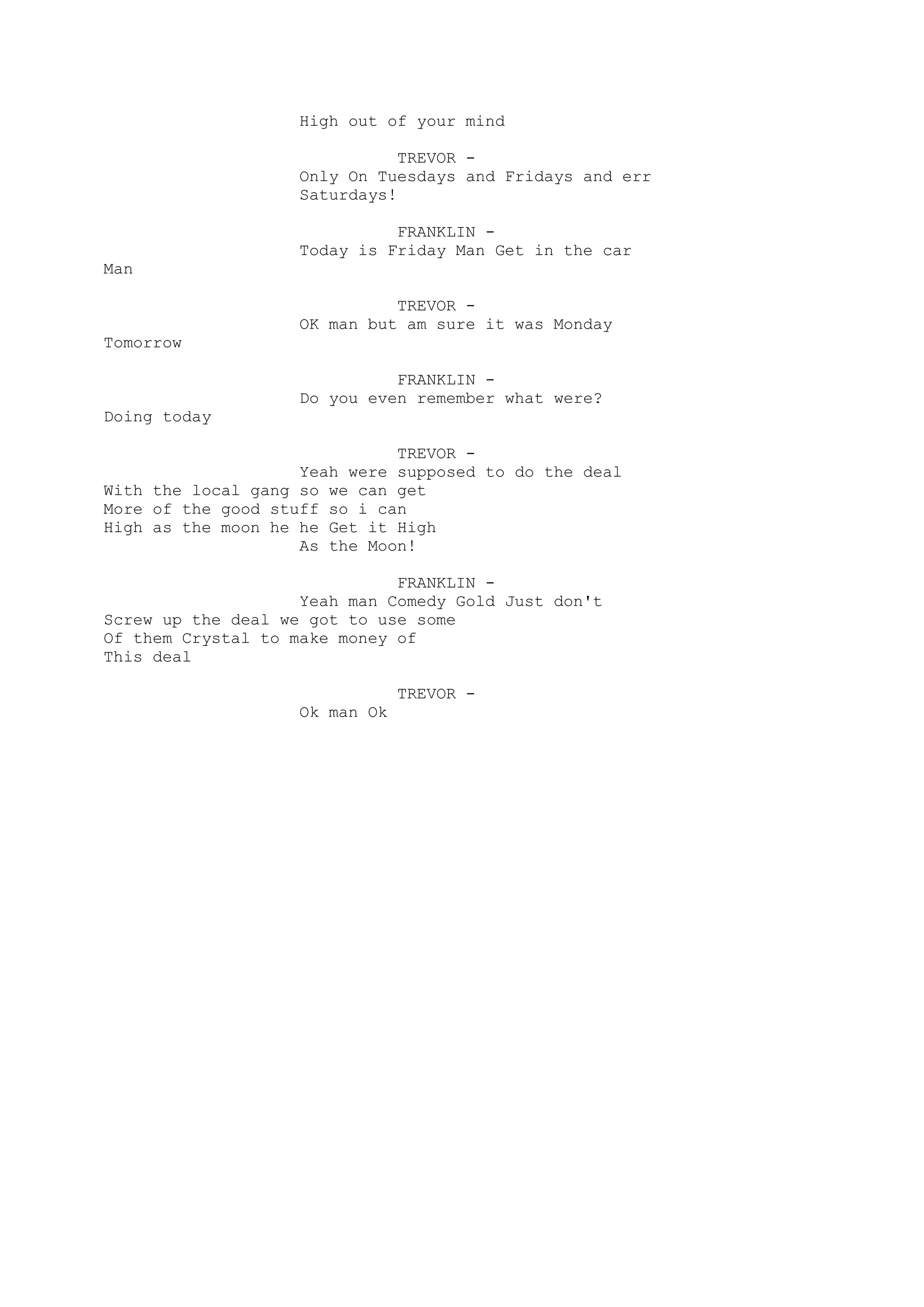Grand Theft Auto Script | PDF