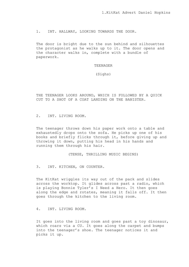 Advert Script | DOCX