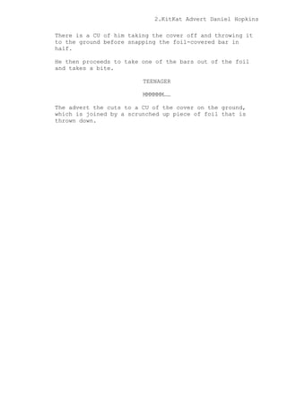 Advert Script | DOCX