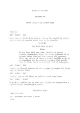 Script | DOCX | Infectious Diseases | Diseases and Conditions