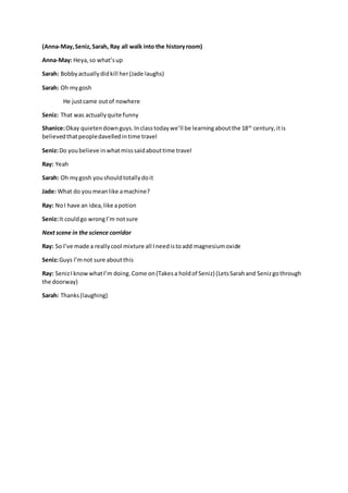 Script For A Million Goosebumps | PDF