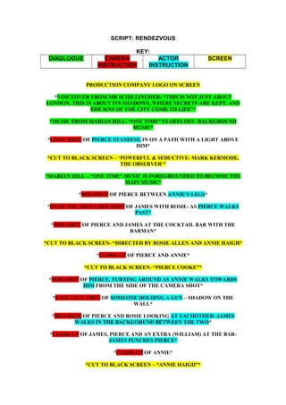 Script | DOC | Screenwriting | Content Production