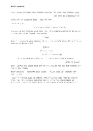 First Script Draft | DOCX